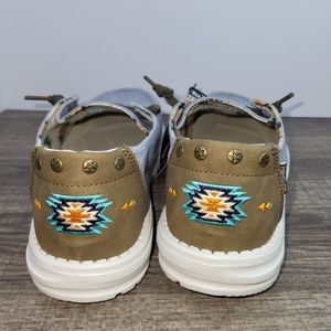 Hey Dude | Shoes | Hey Dude Wendy Rodeo Blue Aztec Womens Lightweight ...
